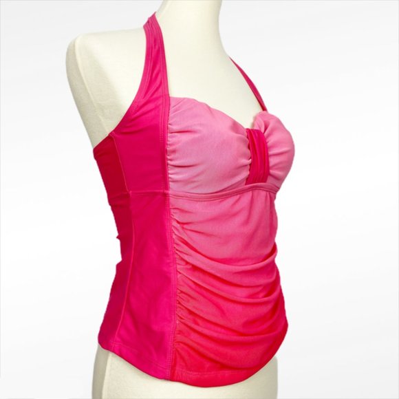 Catalina | Swim | Catalina Coral Pink Ombre Halter Tankini Top M | Poshmark